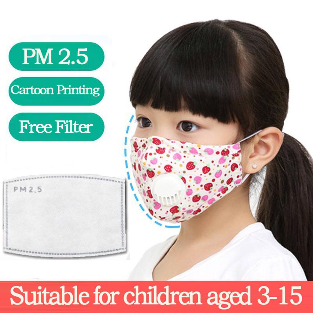 Buy Children Breathable Dust Mask Valve Haze Printed Pollution ...