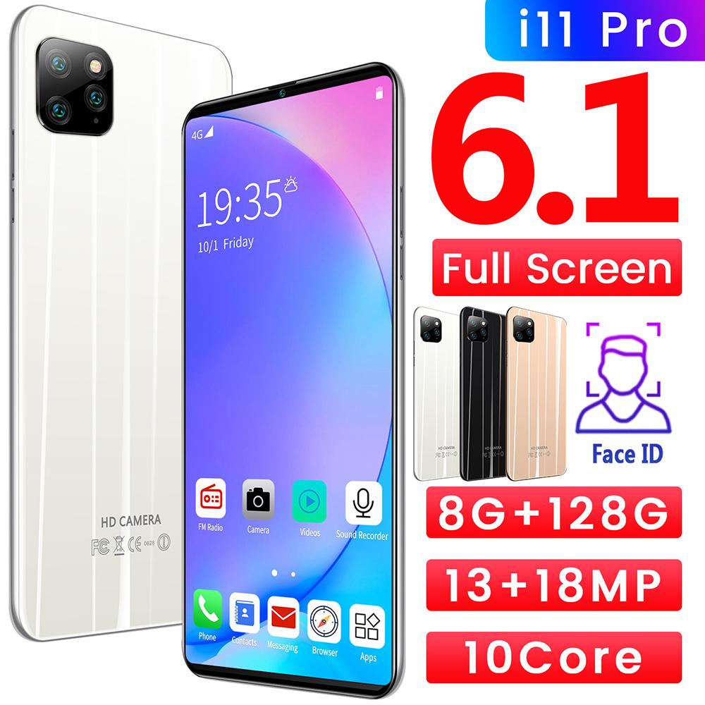 I11 Pro 6.1 pollici 8 GB RAM 128 GB ROM Smartphone Cellulare Android 9. ...