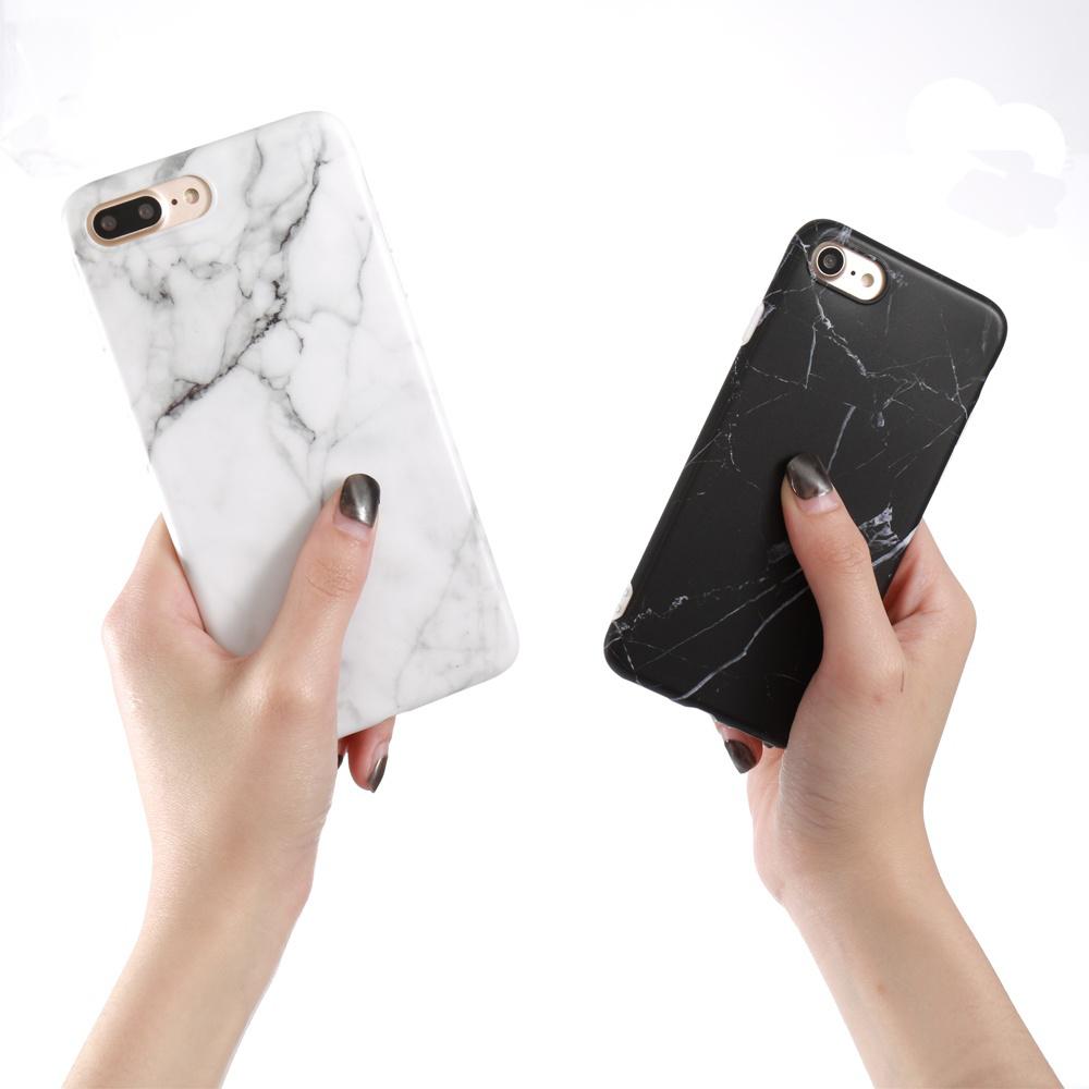 Buy Marble Pattern Soft TPU Scrub Phone Case IPhone 6s 6 7 8 Plus X ...