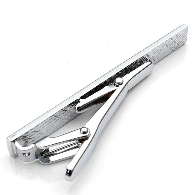 Buy 1 Pcs Stainless Steel Exquisite GQ Classic Tie Bar Clips Black ...