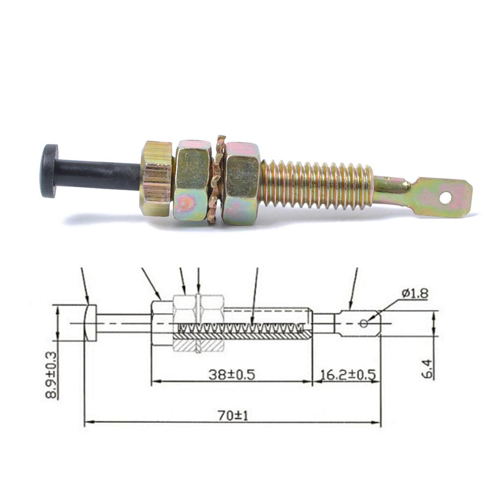 Buy Universal Car Door Jamb Trunk Hood Pin Switch Adjustable Length ...