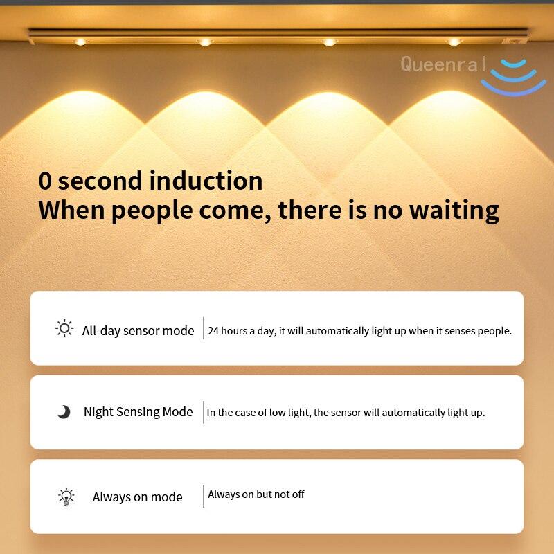 Buy Led Light Kitchen Cabinet Lights USB Rechargeable Smart Lamp For ...