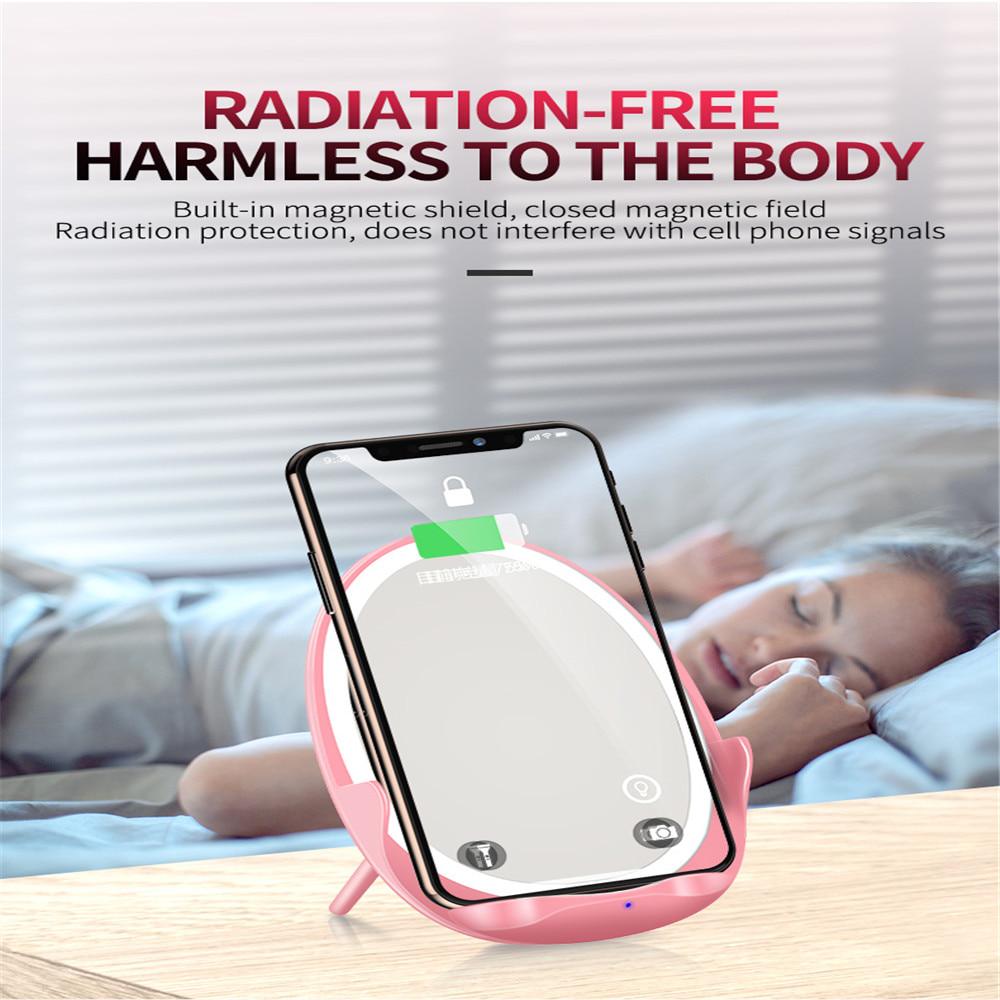 Buy 10W Makeup Mirror Cell Phone Wireless Charger Fast Portable Third ...