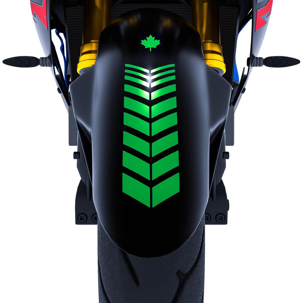 Buy 2 Pieces Sport Design Motocycle Mudguard Forest Green Mudguard ...