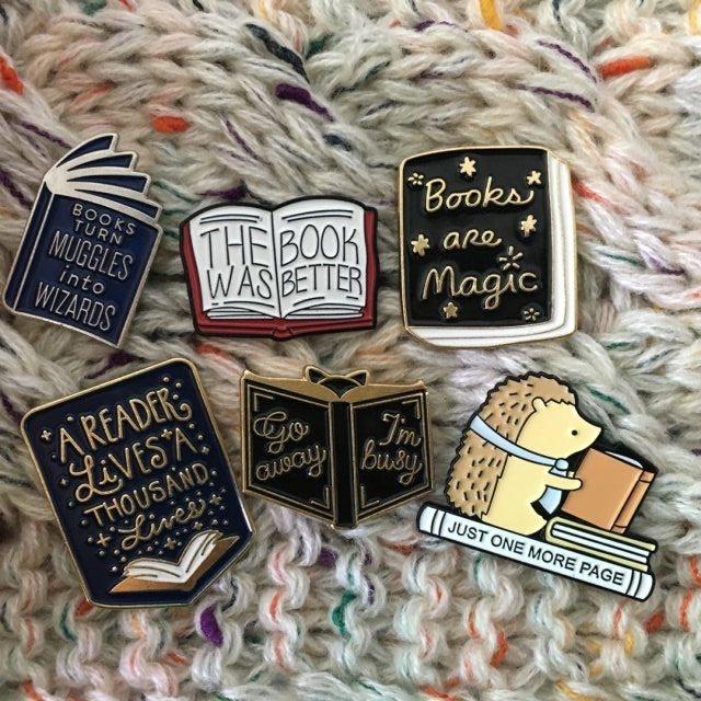 Cheap "The Book Was Better" Reading Pin Book Lapel Pins Bookish Badge ...