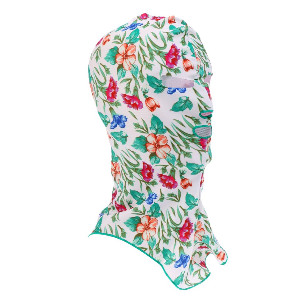 Buy Swimming Cap Full Face UV Protection Swimming Mask Head and Neck ...