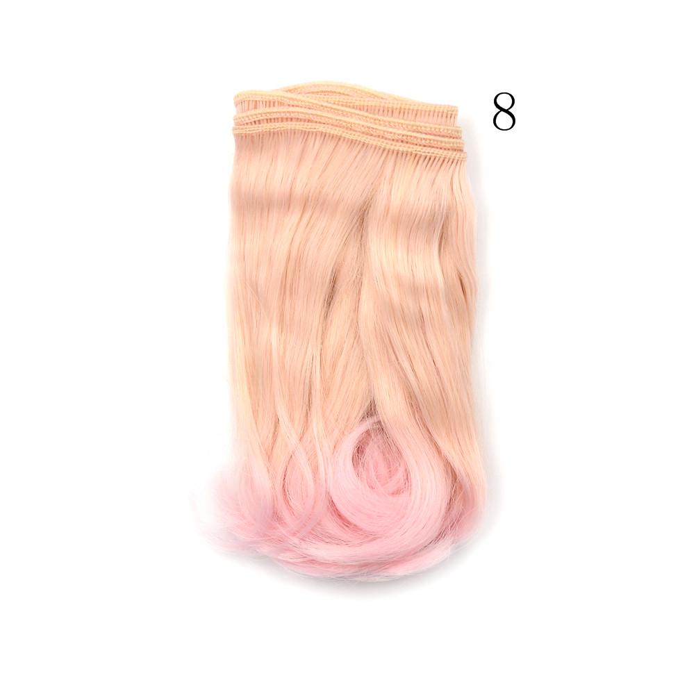 Buy 15cm diy curly doll wigs High Temperature Wire doll hair for 1/3 1/ ...