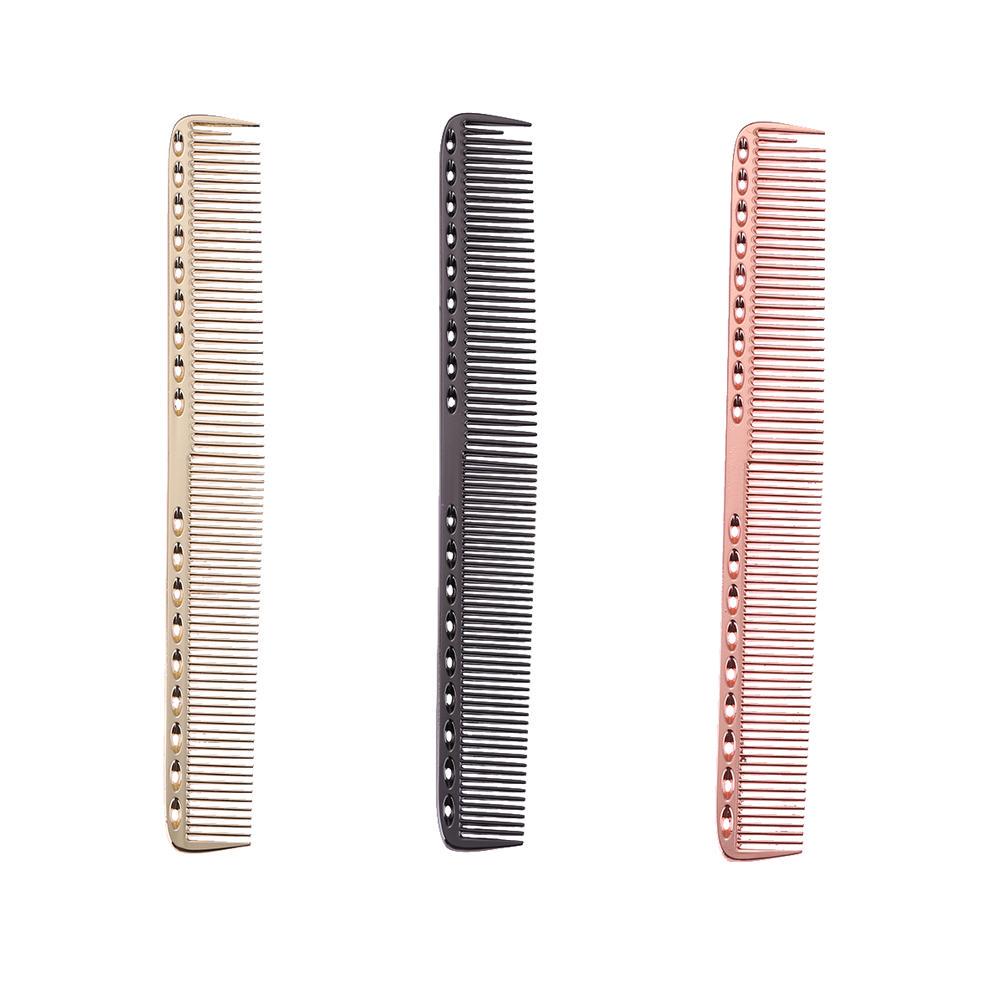 Buy Pro Stainless Steel Anti-Static Hair Comb Salon Barbers Styling ...