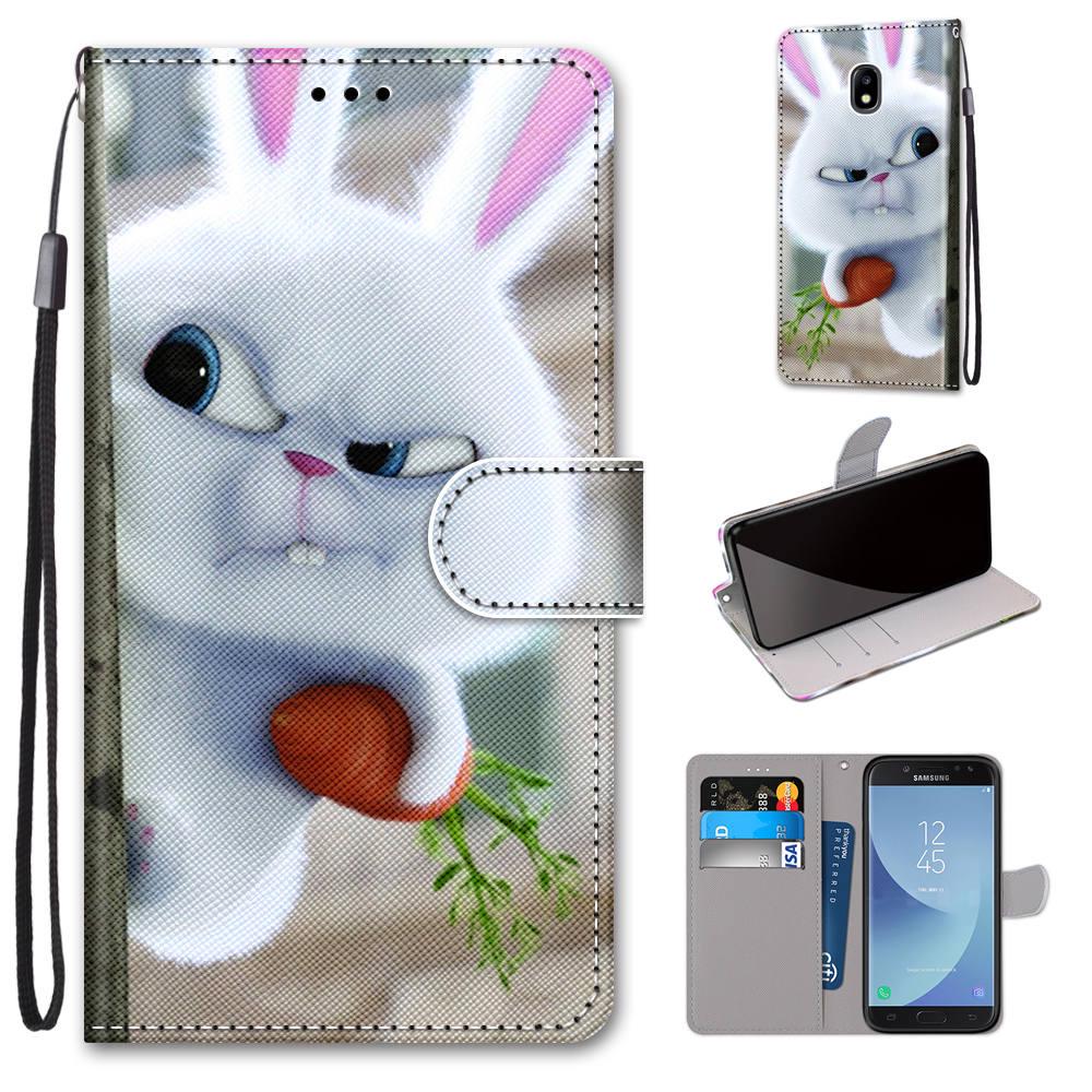 Buy Painting Flip PU Leather Wallet With Card Slots Soft TPU Phone Case ...