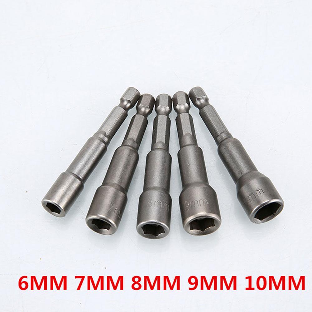 Buy 8mm-19mm Hex Socket Set Sleeve Nozzles Nut Driver Set Drill Bit ...