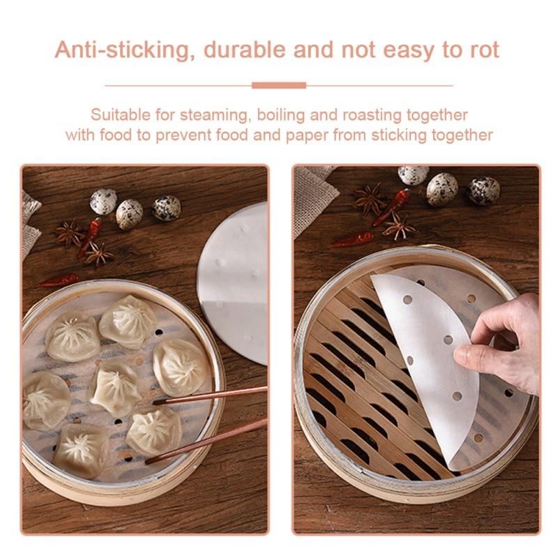 Cheap Reusable Silicone Steamer Mesh Non-stick Pad Dumplings Steamed ...