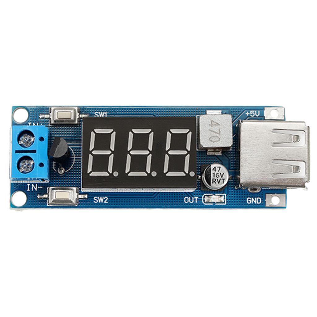 Buy DC-DC Input DC 4.5V-40V Output DC 5V 2A Step Down Module Voltmeter ...