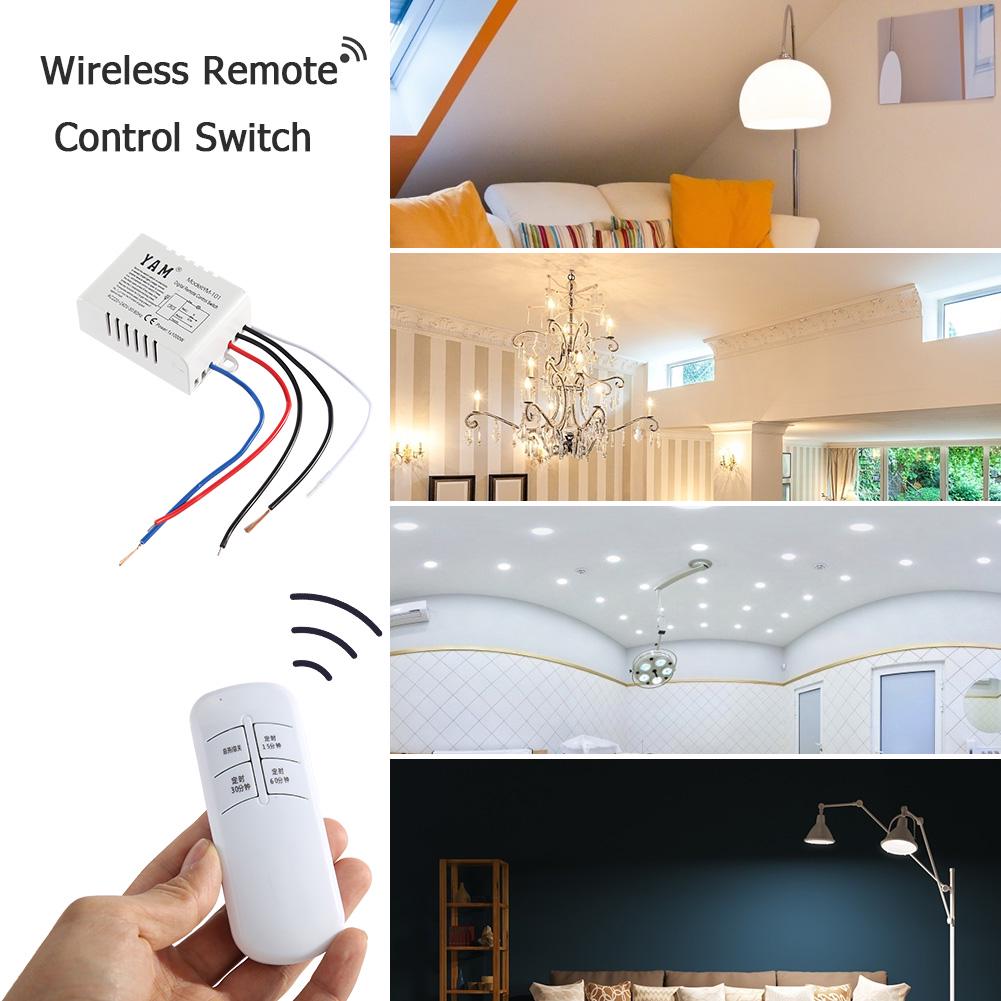Wireless ON/OFF Lamp Remote Control Timer Switch + Receiver for UVC ...