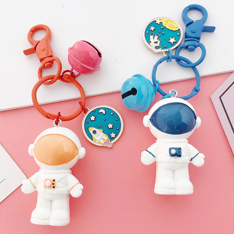 Buy Cartoon Space Travel Pendant Keychain Rocket Planet Keyring Chains ...