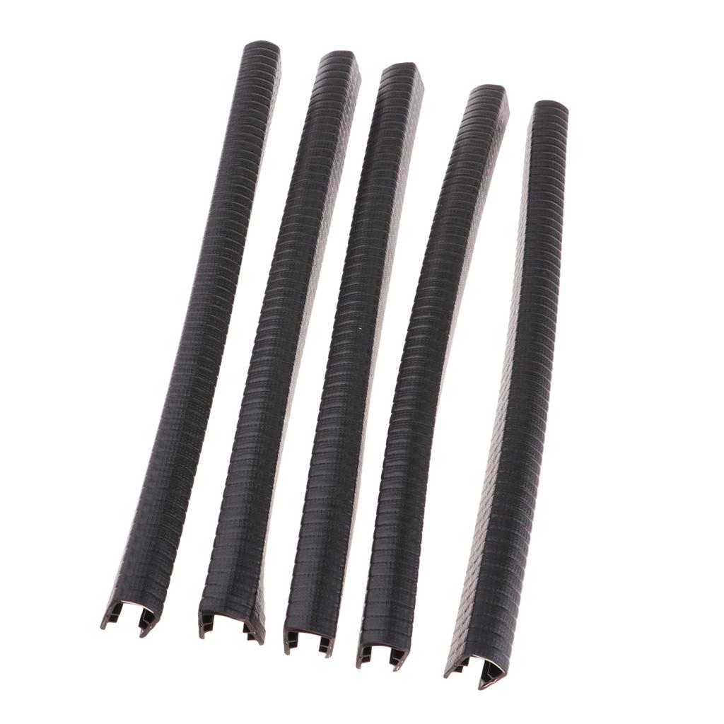 5 Pieces Plastic Longboard Skateboard Deck Protection Strip Nose Tail ...