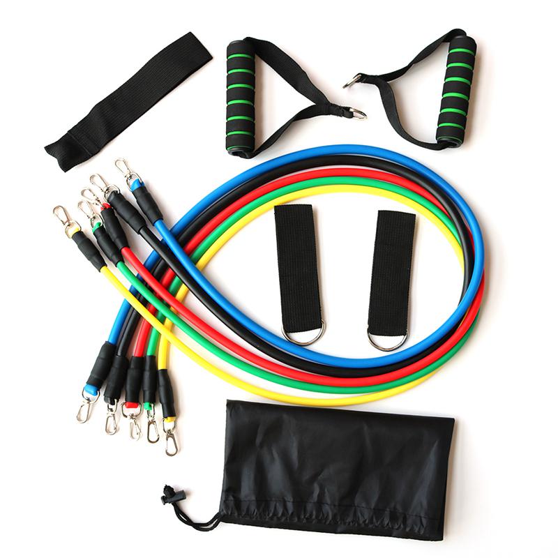Buy High Quality 11pcs / Set Natural Rubber Latex Fitness Resistance ...