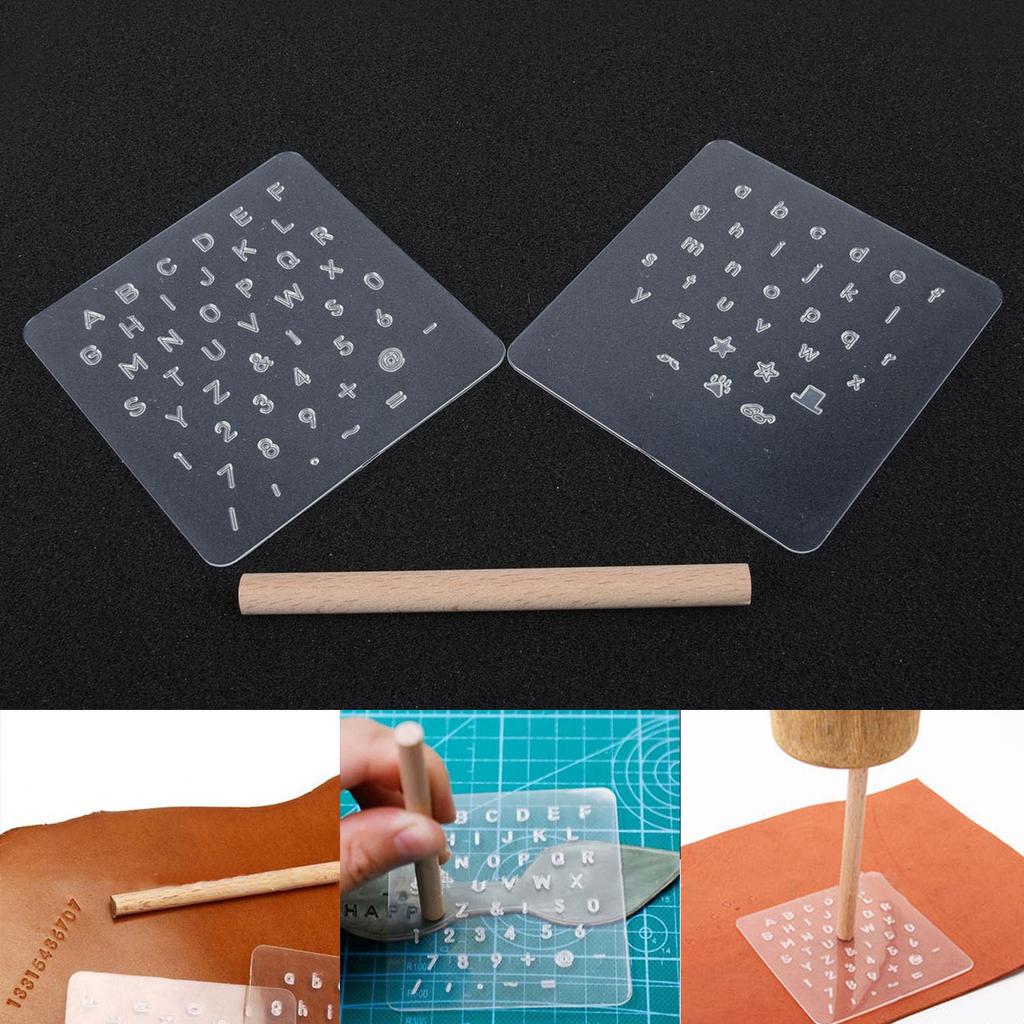 Buy 3pcs Transparent Letter Number Leather Punch Stamper Set Tools ...