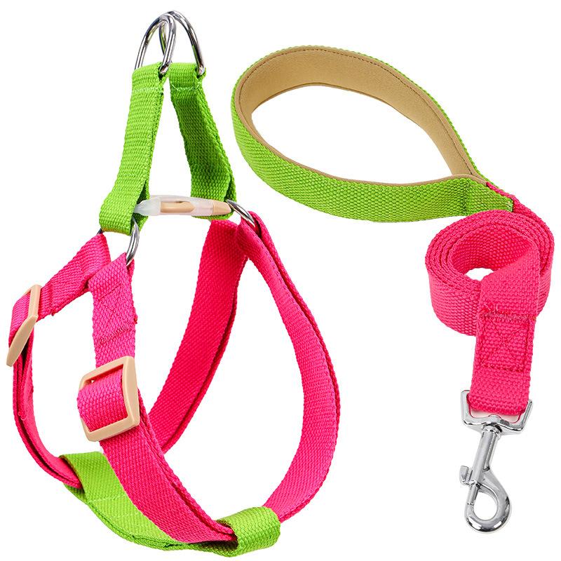 Buy Dog Harness And Leash No Pull Nylon Pet Leashes For Small Dogs ...