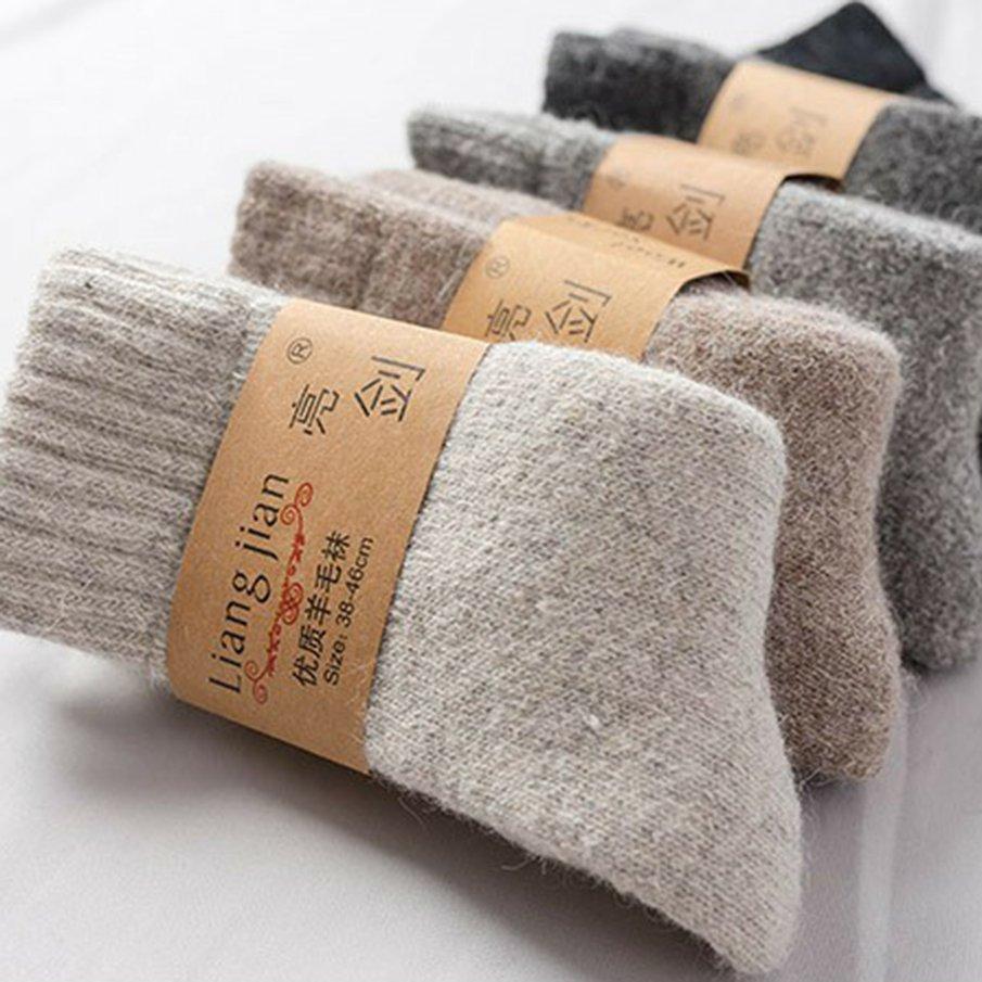 Buy ZZEE Extra Thick Wool Socks Warm Wool Socks Thickened Plush Towel ...