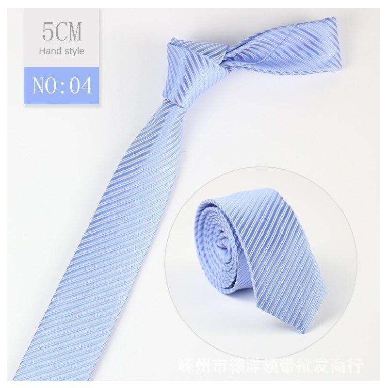 Buy Lazy Tie Men's Solid Color Small Necktie Korean Style Tie Male Gray ...