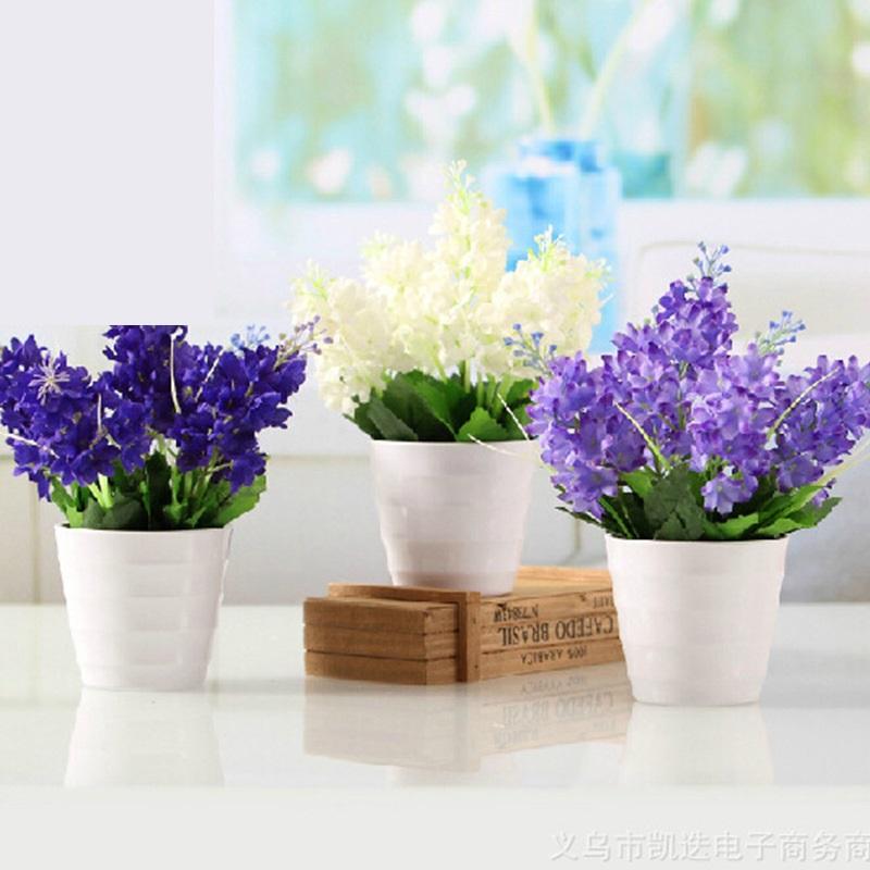 Buy Anti-ultraviolet Artificial 5 Head Hyacinth Flowers Bouquet Fake ...