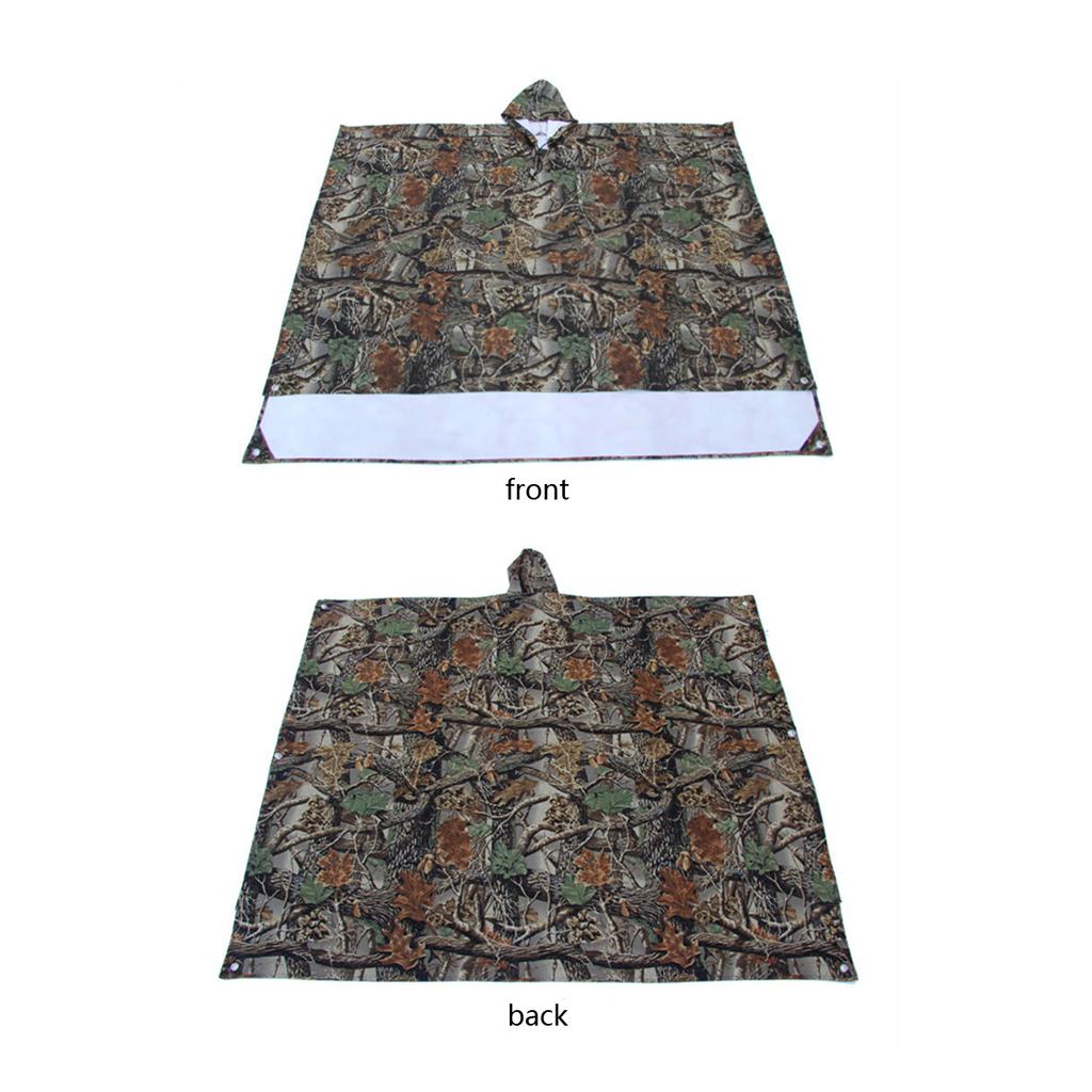 Kamuflasje Regnfrakk Regnfrakk Poncho Cape Tarp Camping Fotturer ...