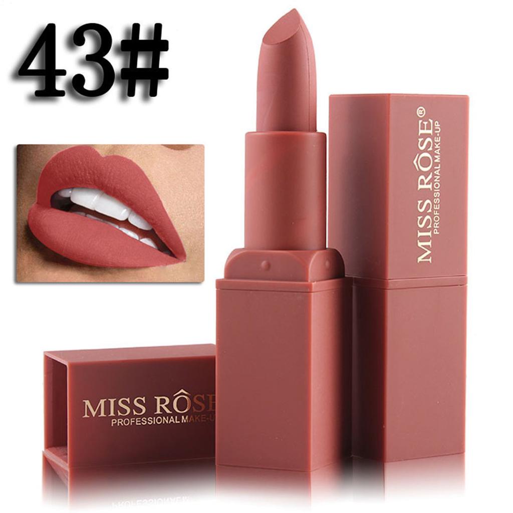 Buy GG MISS ROSE Lipstick Matte Square Tube Lipstick Vitamin E ...