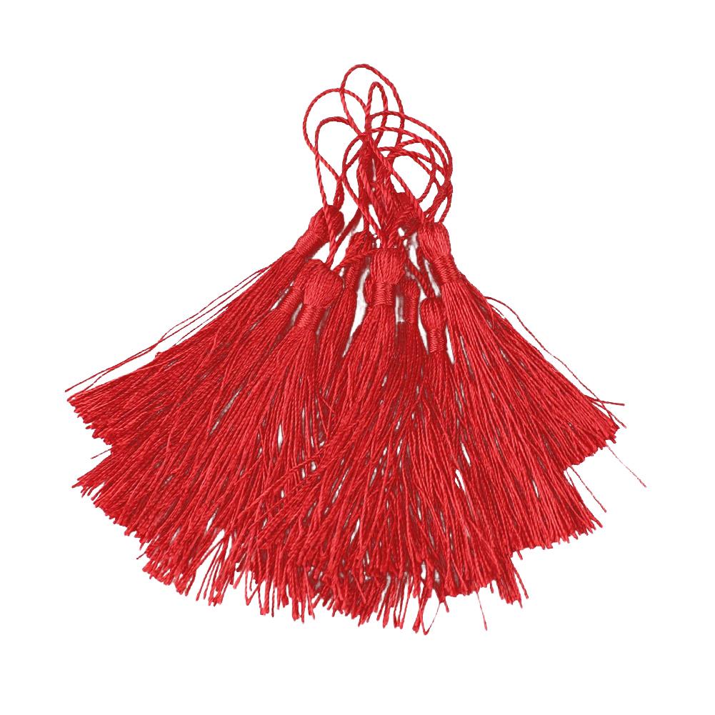 Pack Of 10 13cm Luxury Silky Tassels - Craft, Sewing, Decoration ...