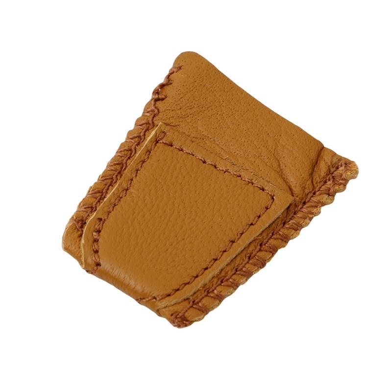 Buy Fashion Finger Leather Thimble Sheepskin With Metal Tip For Sewing ...