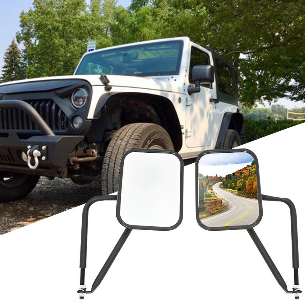 2-Pack Rectangular Adventure Door Hinge Mirrors Side View Shake-Proof ...