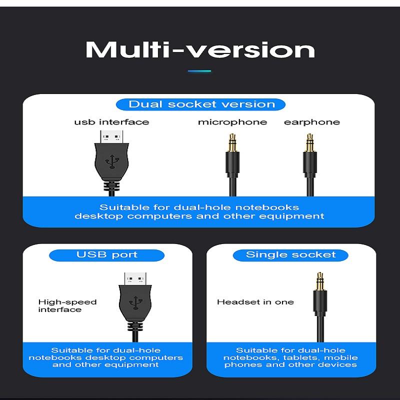 PSH-300 Computer Notebook Headset Chicken Headset 7.1USB Color ...