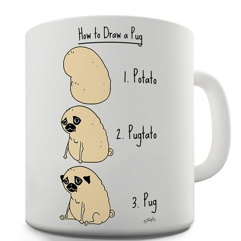 Buy Potato Pug Ceramic Novelty Mug at affordable prices — free shipping ...