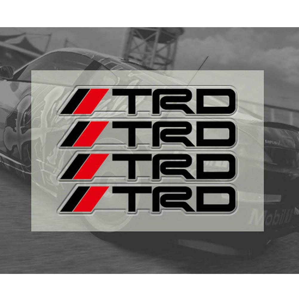 Buy 4PCS Personalized Door Handle Car Stickers TRD Modified Transparent ...