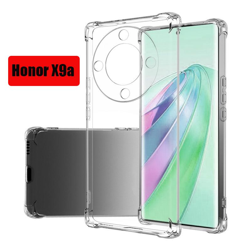 Buy For Honor X9a X8a Transparent Anti-fall Phone Case Silicone Back ...