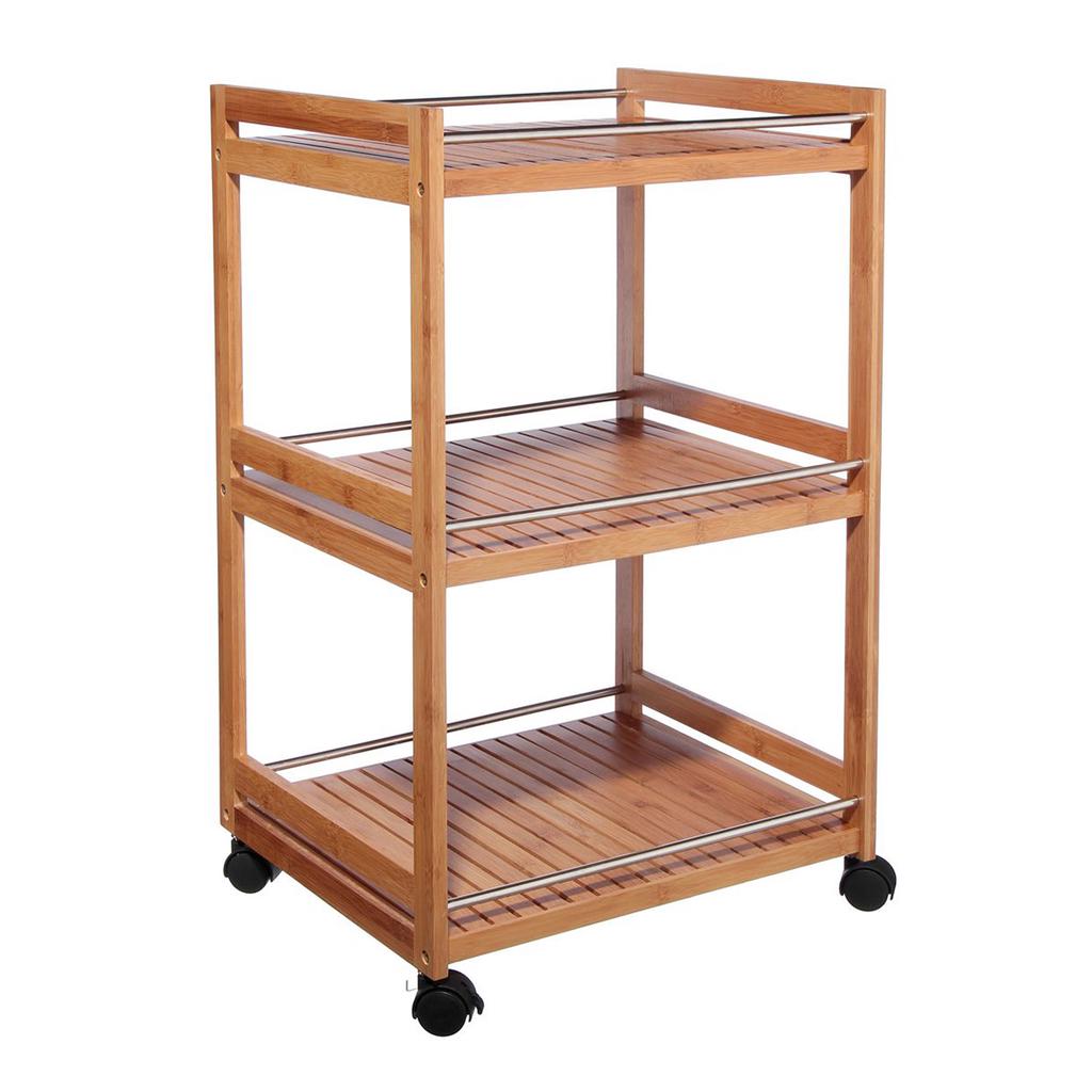 Buy Bamboo Kitchen Trolley at affordable prices — free shipping, real ...
