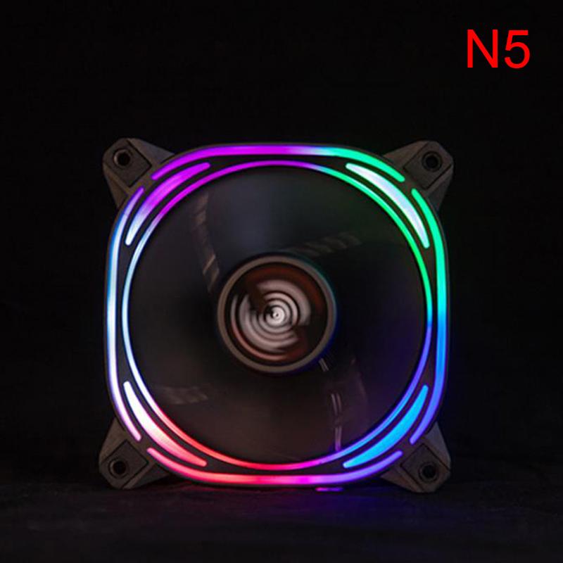1Pc Computer Case Pc Rgb Cooling Fan Adjust Led 120Mm Heatsink Quiet ...