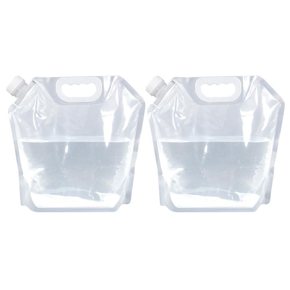 PVC Transparent Water Storage Container Collapsible Water Bags (5 + 5L ...