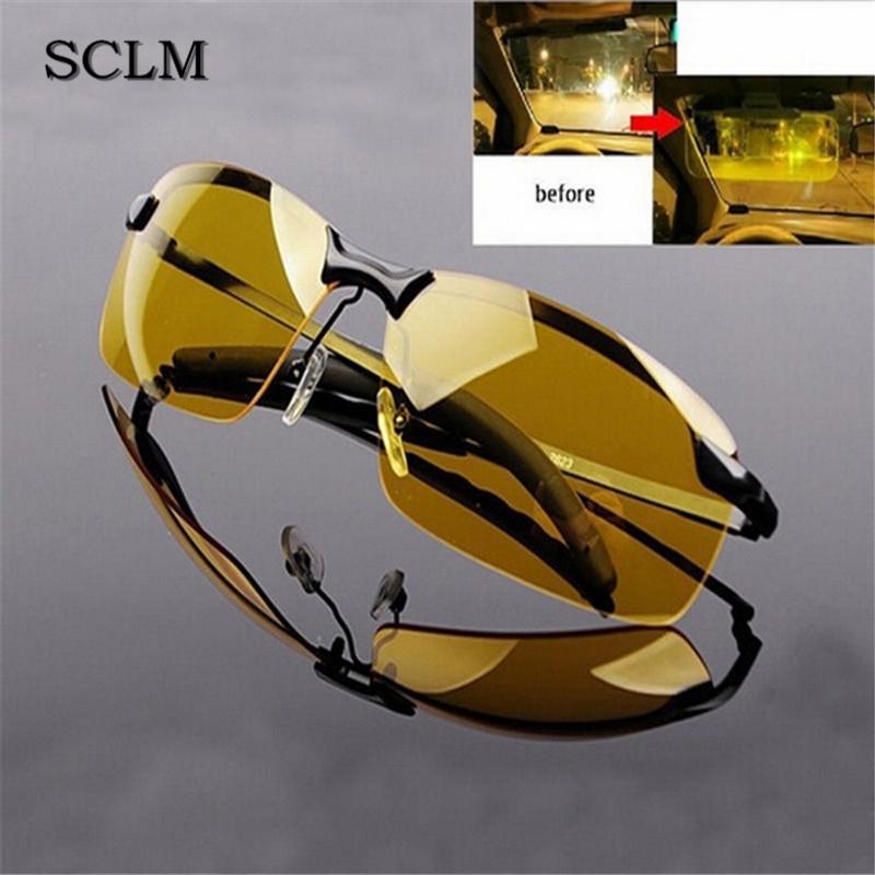 Buy Men's High-end Night Vision Polarized Driving Glaaes Aviator for ...