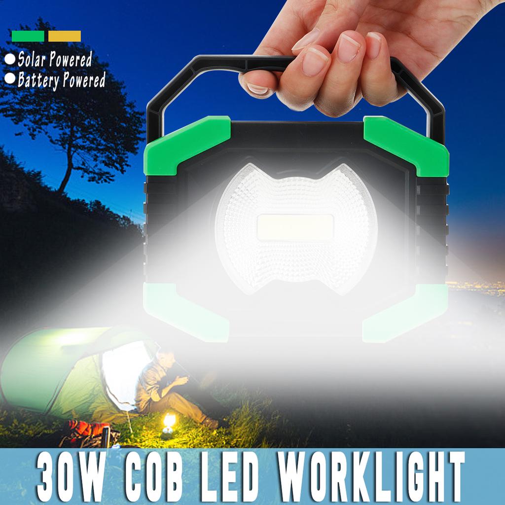 30W Solar Portable Waterproof Floodlight USB Charging Led Outdoor Work ...