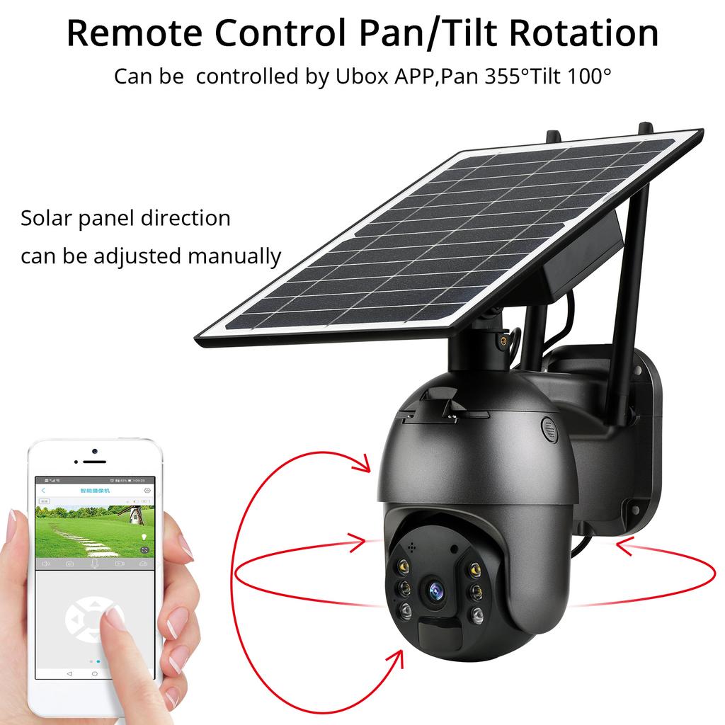 Buy 1080p Full Hd Outdoor Security Camera Outdoor, Solar Battery ...