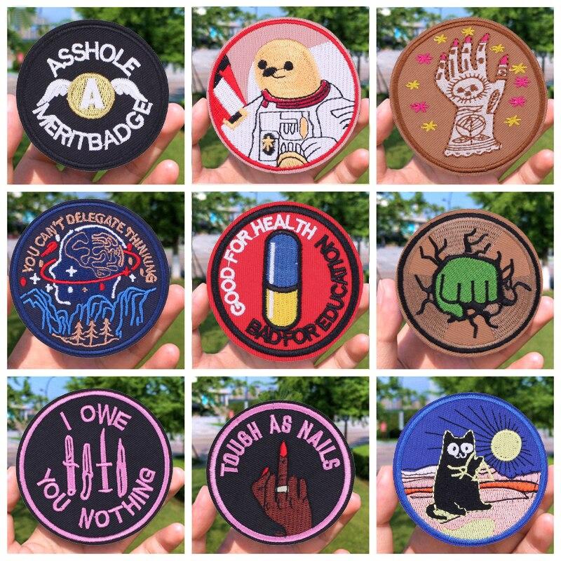Buy Embroidered Patches For Clothing Cartoon Badges Patch For T-shirt ...