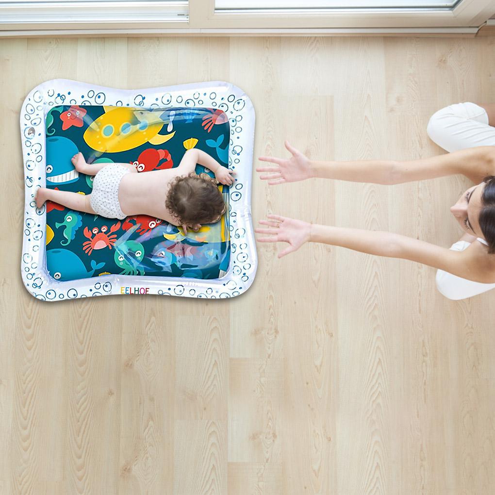 Inflatable Play Water PVC Mat Indoor Floor Baby Learning Playmat Thick ...