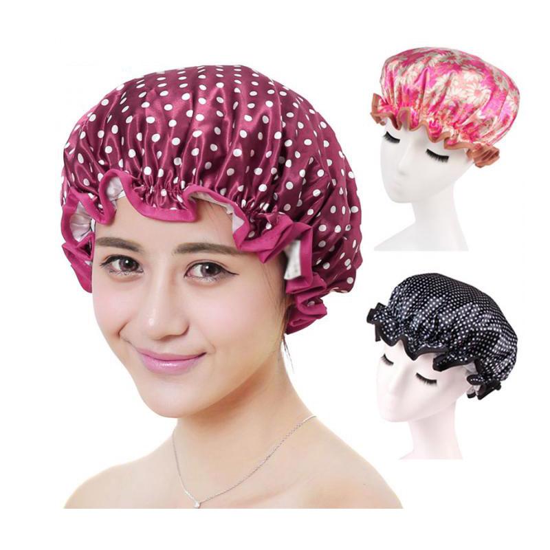 Beauty Makeup Dustproof Hat Waterproof Elastic Band Baths Shower Cap ...