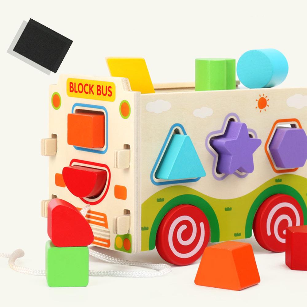 Baby Match Intelligence Block Bus Shape Sorter Cognitive Matching ...