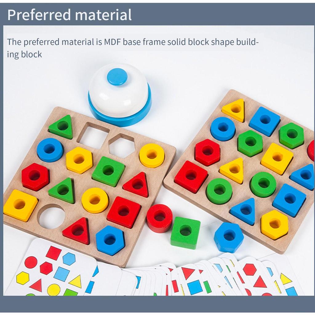 Koupit Wooden Geometric Confrontation Game Children's Puzzle Early ...