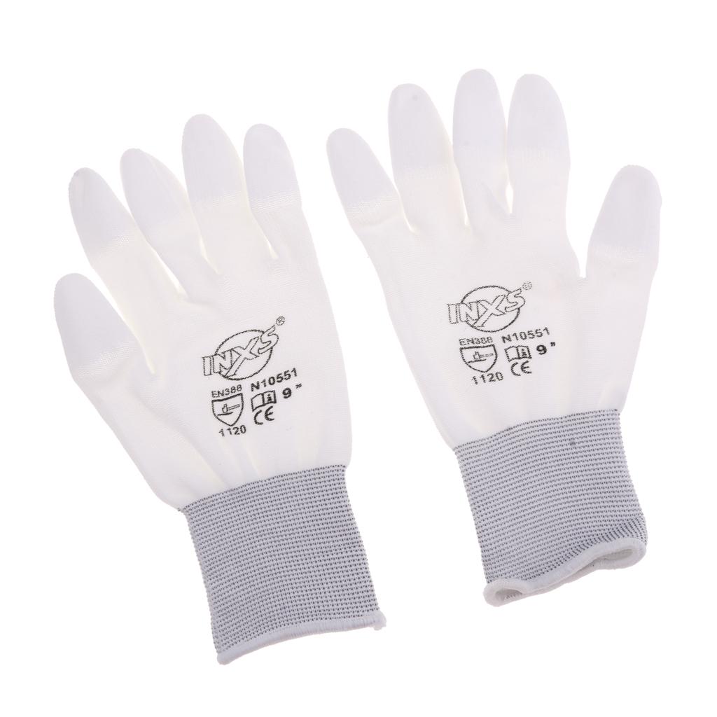 N10551 Industry Non-slip Protective Gloves Working Knitted PU Resin 9/L uygun fiyatlı satın alın ...