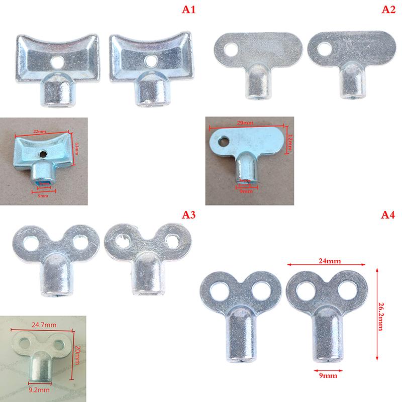 Buy 2Pcs Square Socket Brass Radiator Keys Plumbing Bleeding Key Solid ...