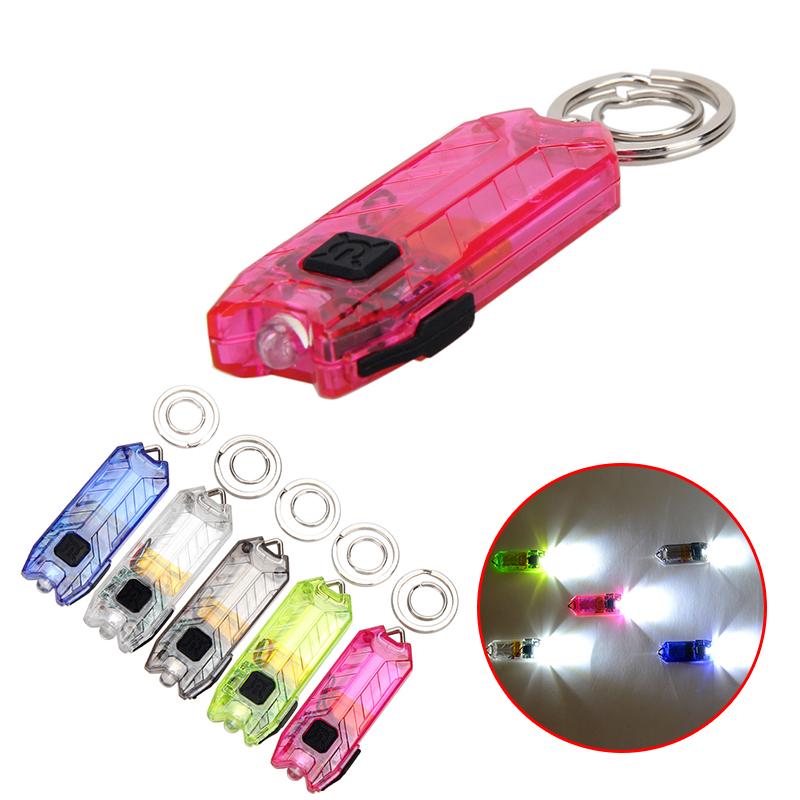 Portable Mini Flashlight 45lm 2 Modes Rechargeable USB Torch LED Light ...
