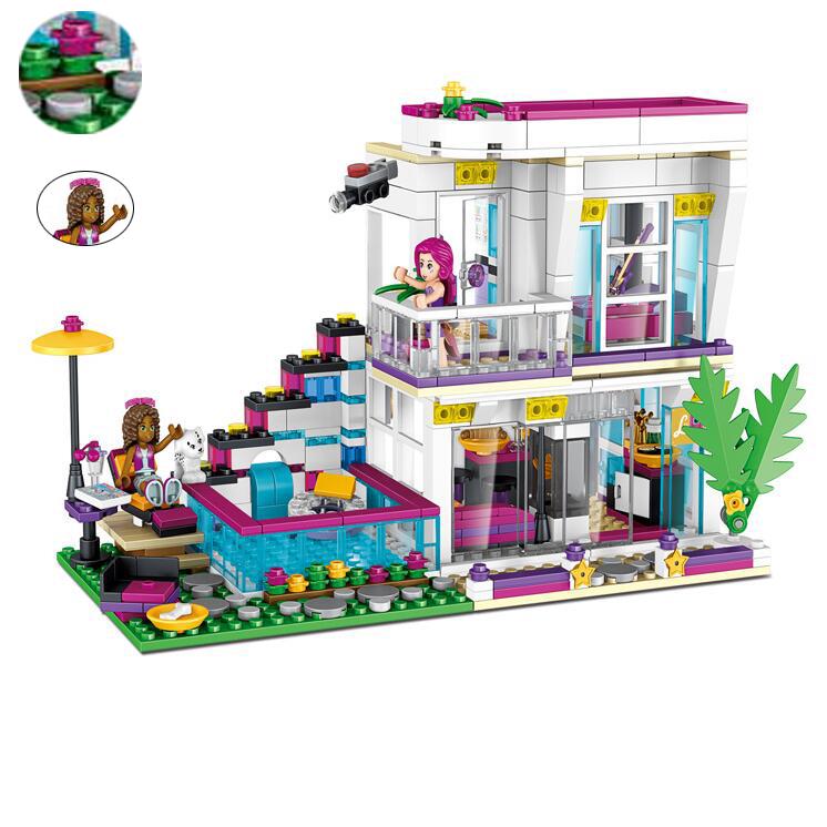 Buy 10498 Friends Girl Series 644pcs Building Blocks Kids Toys Livi 'S ...