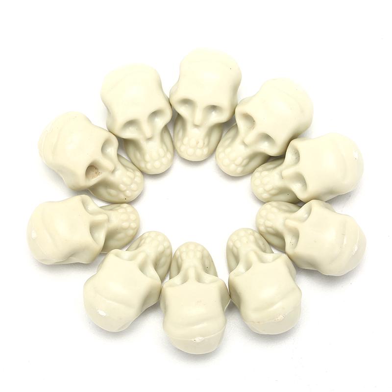 Buy 10Pcs Mini Human Skull Head Decor Skeleton Coffee Bars Home ...